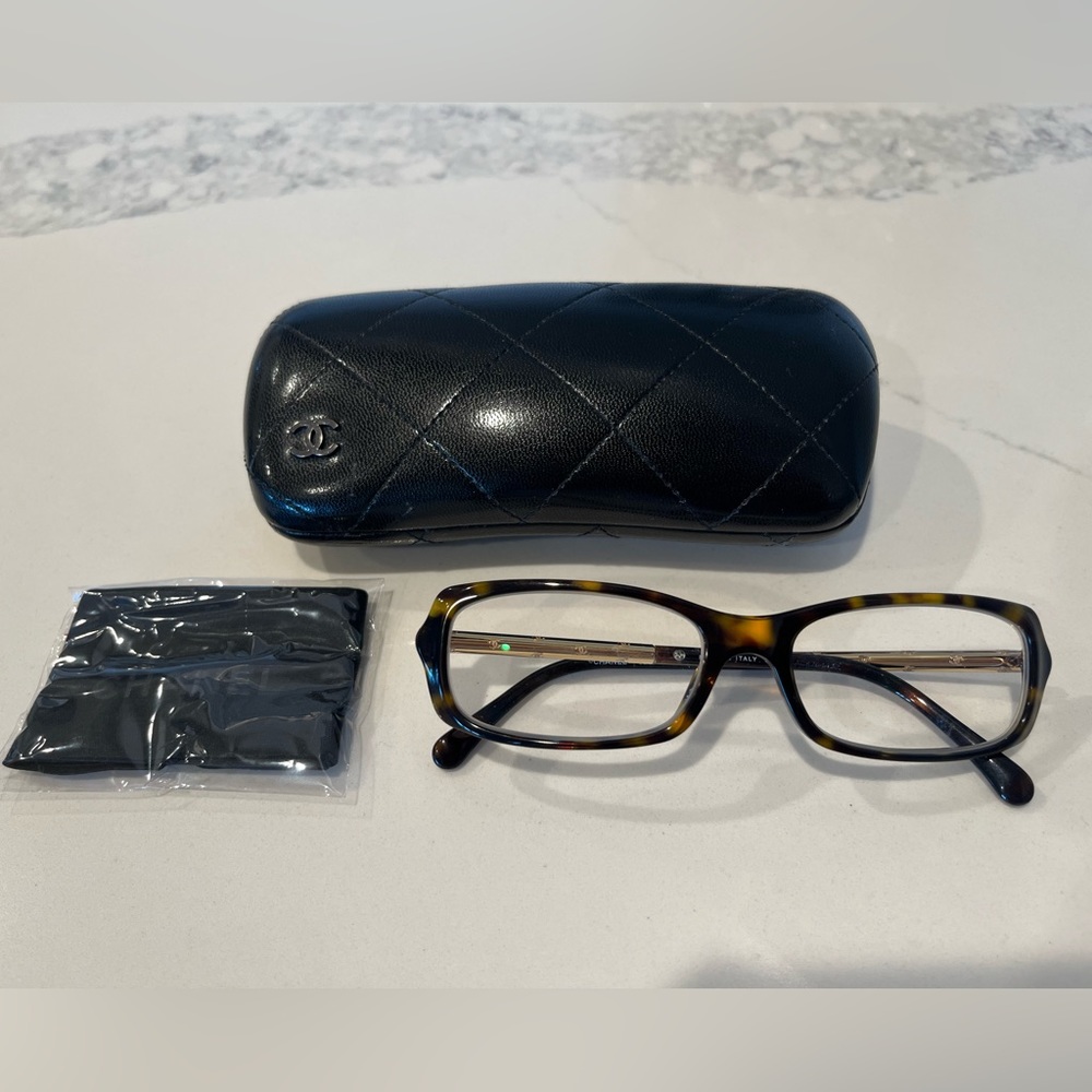 Authentic Chanel Glasses With Quilted Case And Brand … - Gem